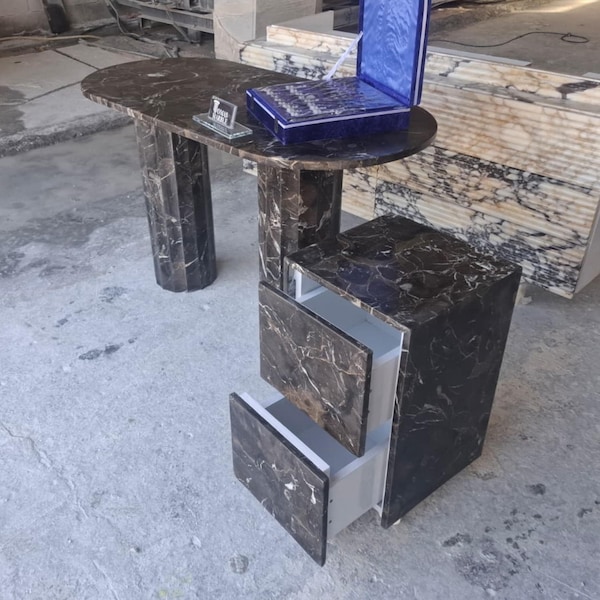 Marble Dining Table 90 Cm - Etsy