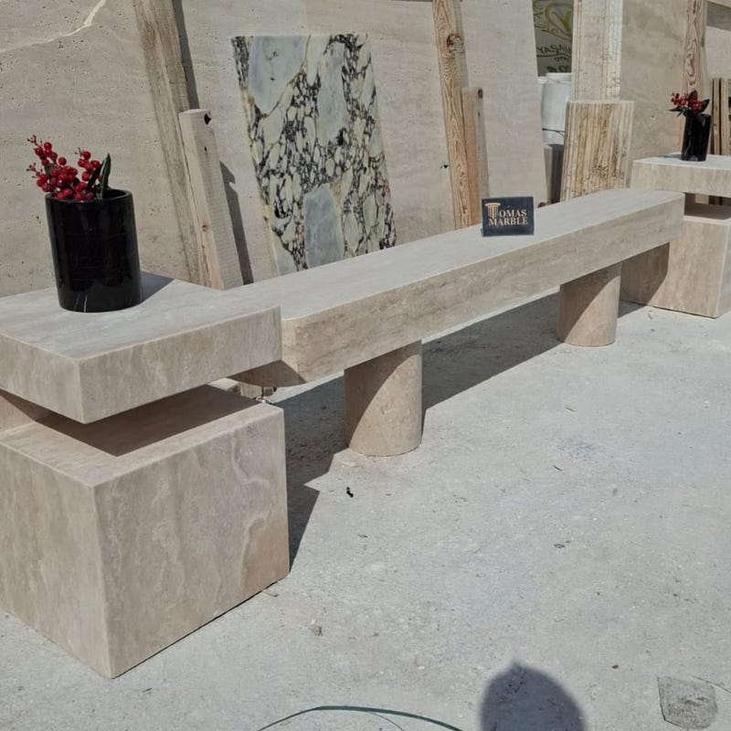 Travertine Console - Etsy