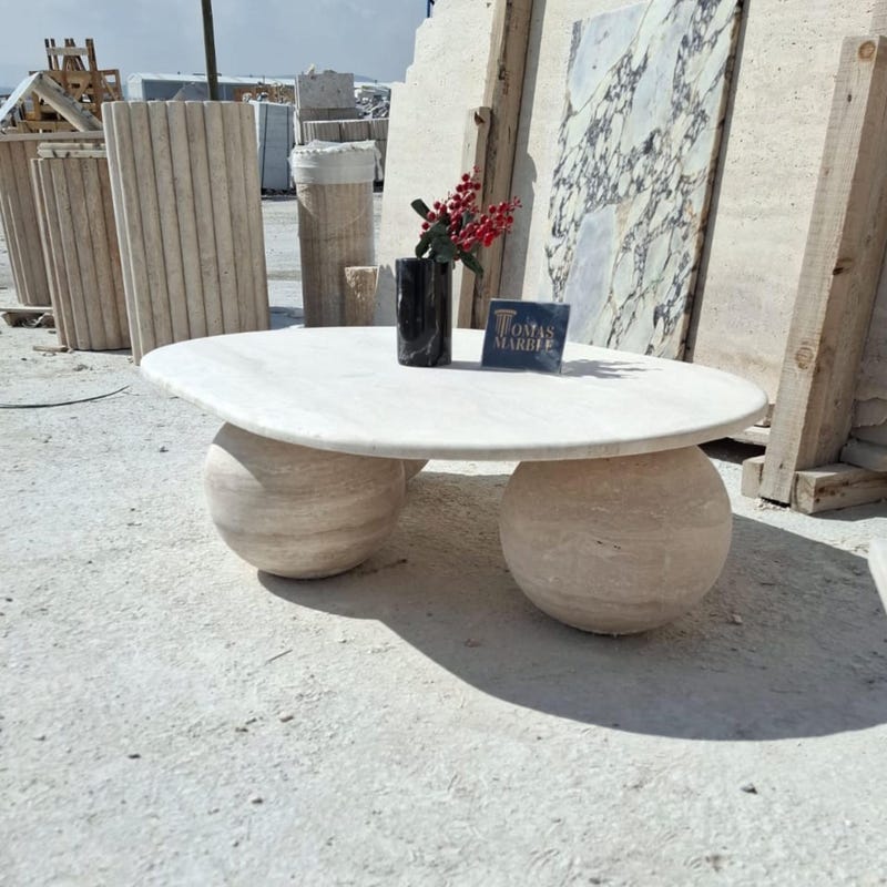 Travertine Coffee Table - Etsy