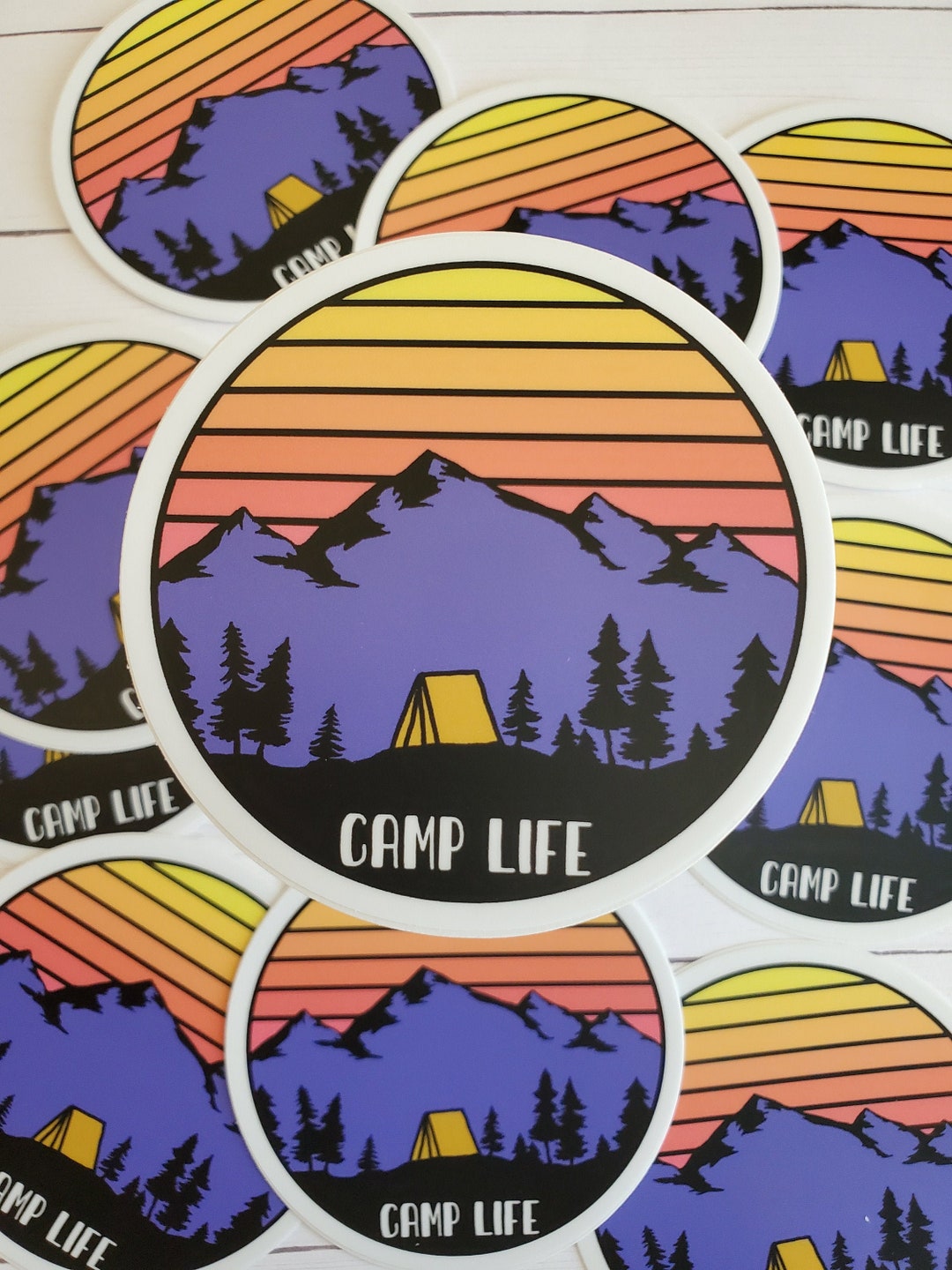 Camp Life Sticker, Adventure Sticker, Camping, Outdoor Fun, Summer ...