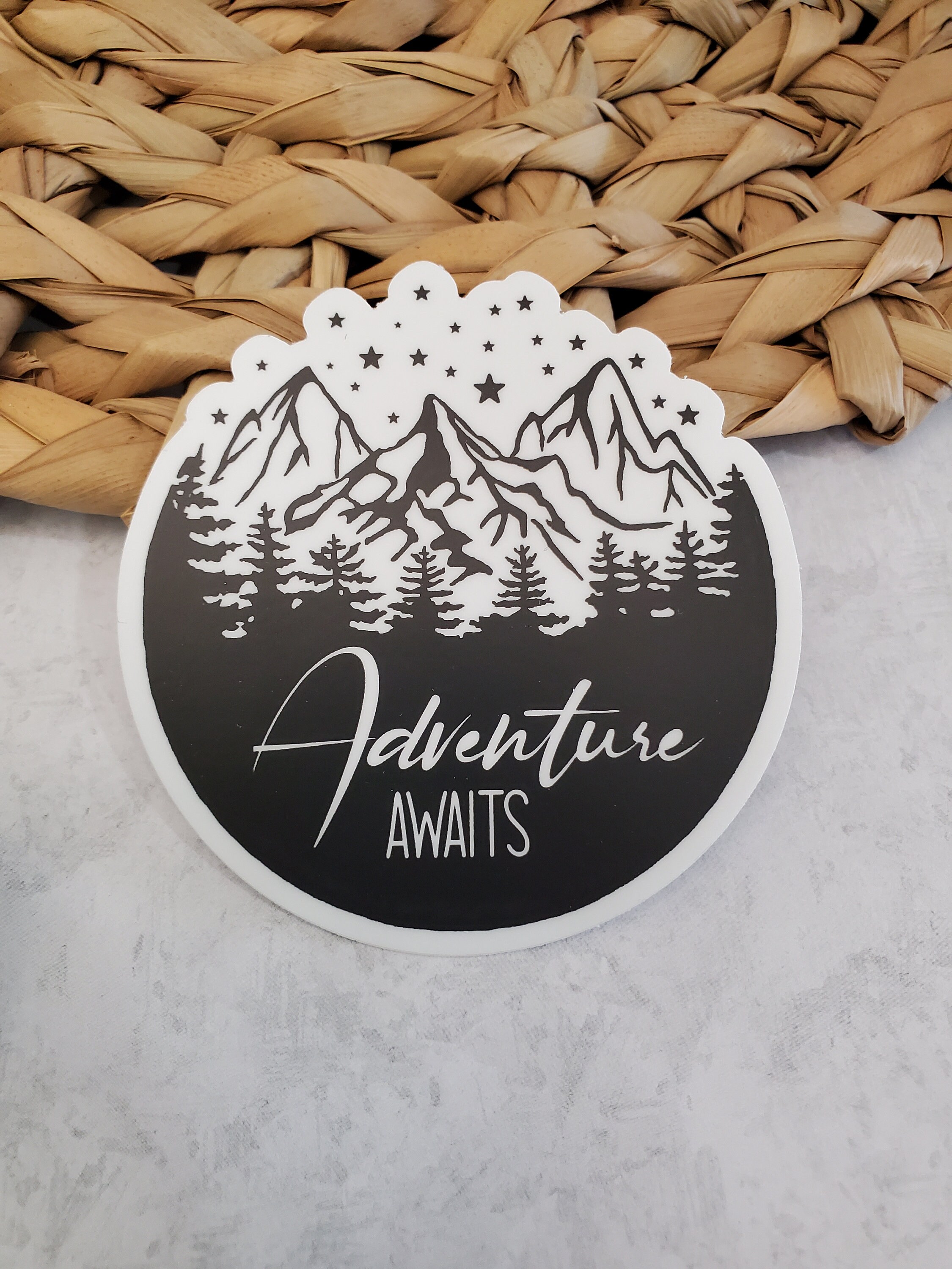 Adventure Awaits Sticker Adventure Sticker Adventure Time | Etsy