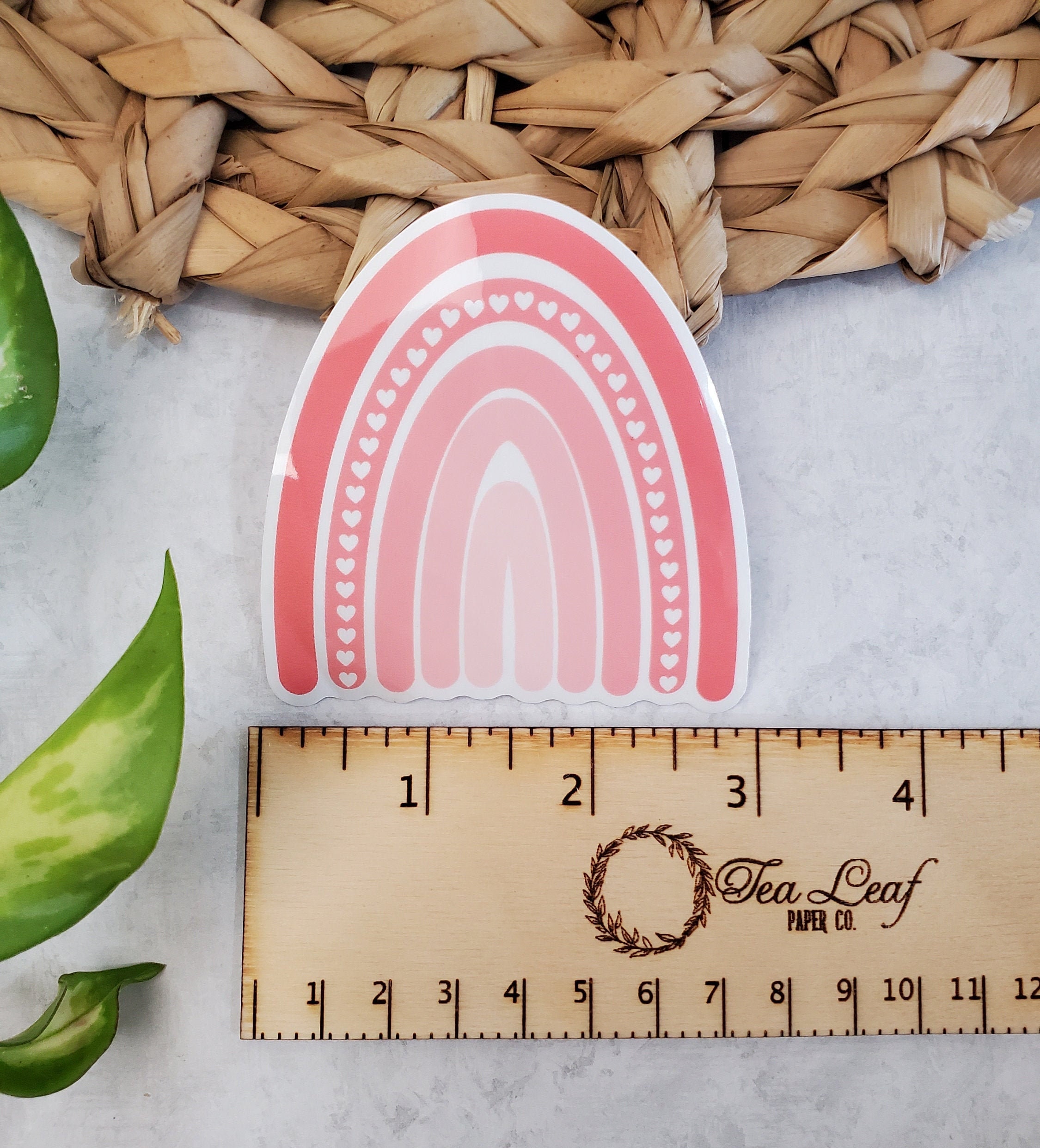 Pink clear rainbow sticker pink rainbow sticker water bottle - Etsy.de