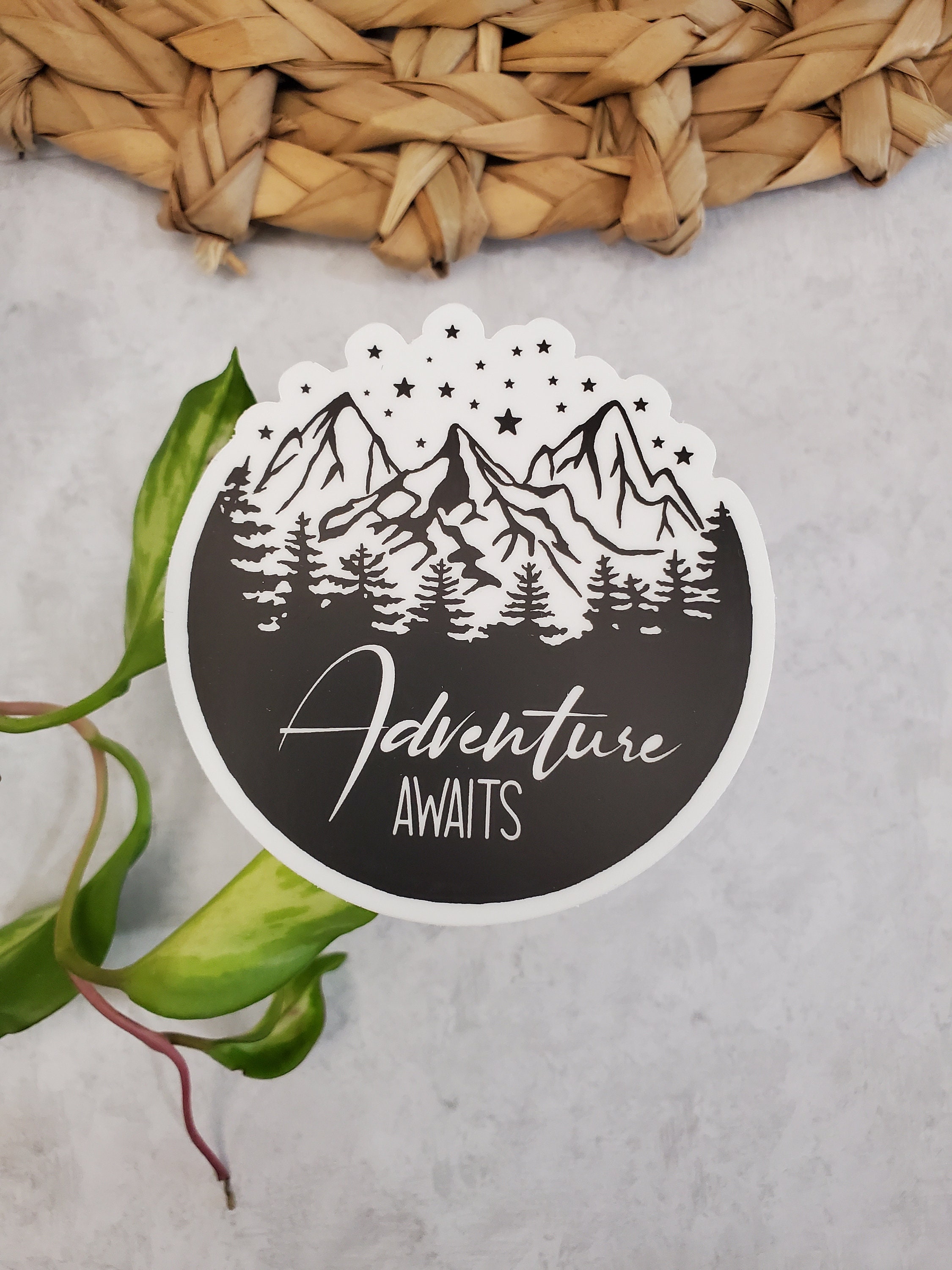 Adventure Awaits Sticker Adventure Sticker Adventure Time | Etsy