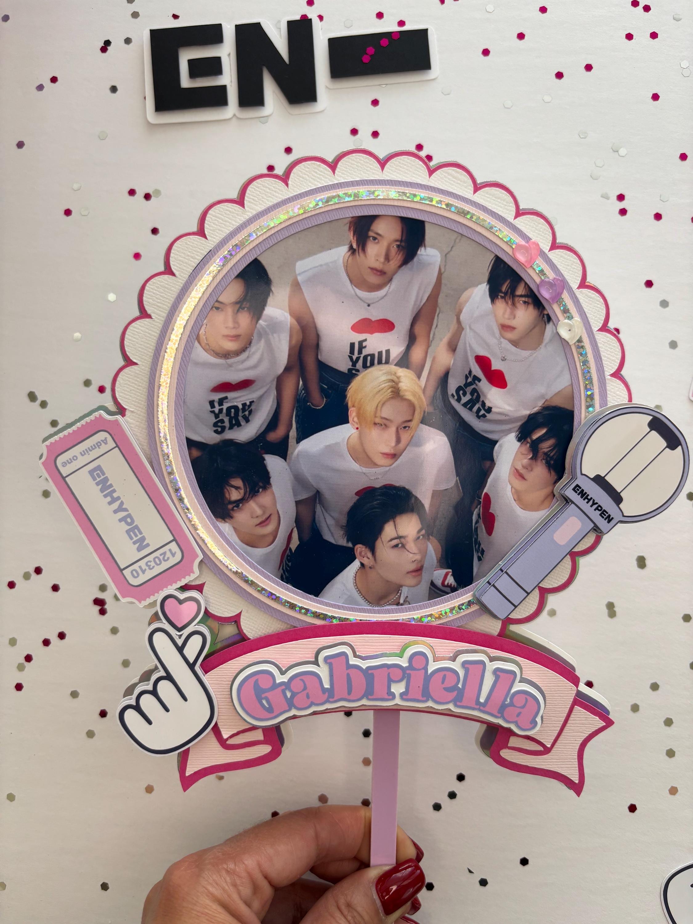 Enhypen Cake Topper/k-pop Cake Topper/enhypen Cake /korean Band Cake ...