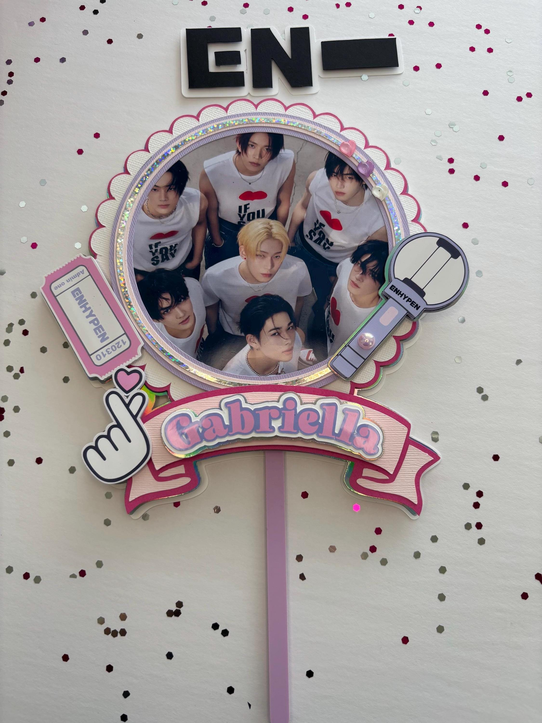 Enhypen Cake Topper/k-pop Cake Topper/enhypen Cake /korean Band Cake ...