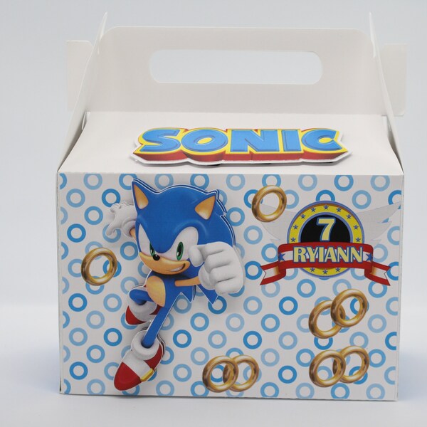 Sonic Birthday Treat Boxes - Etsy
