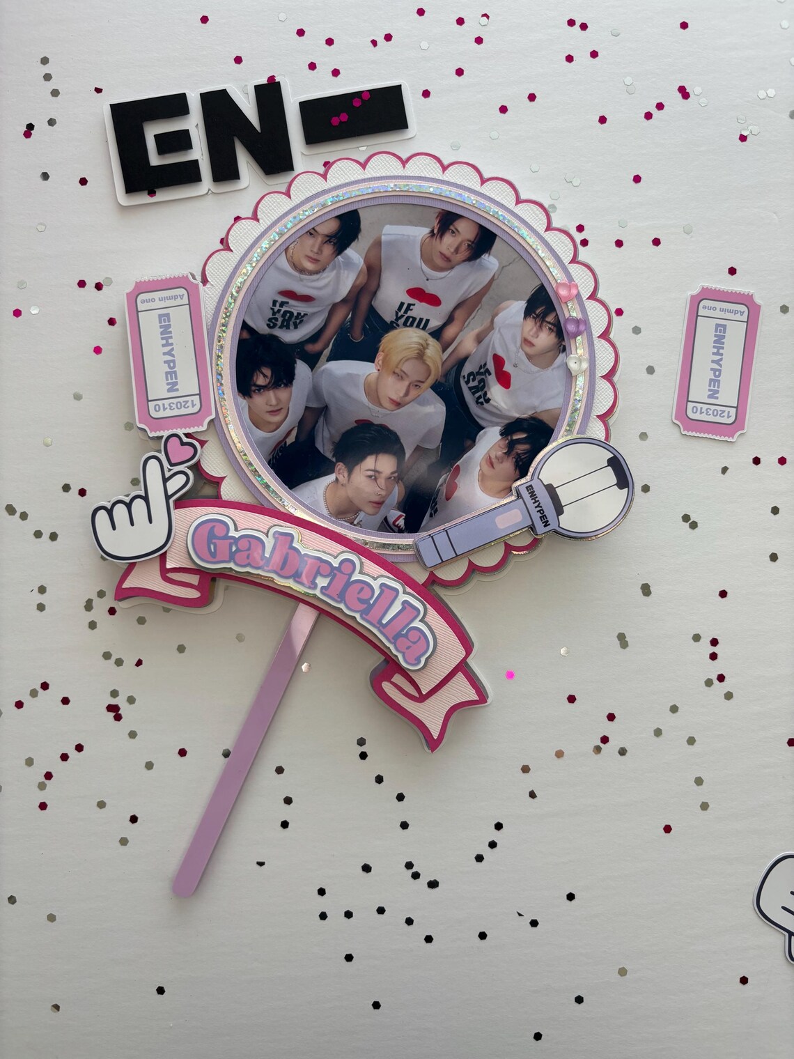 Enhypen Cake Topper: K-pop Party Decoration - Etsy