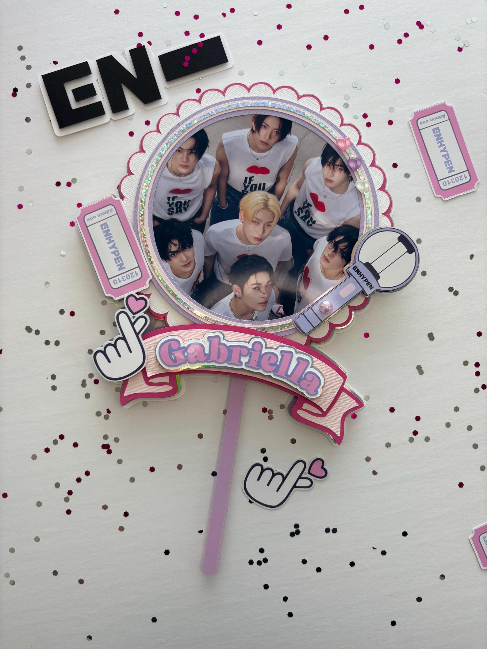 Enhypen Cake Topper/k-pop Cake Topper/enhypen Cake /korean Band Cake ...