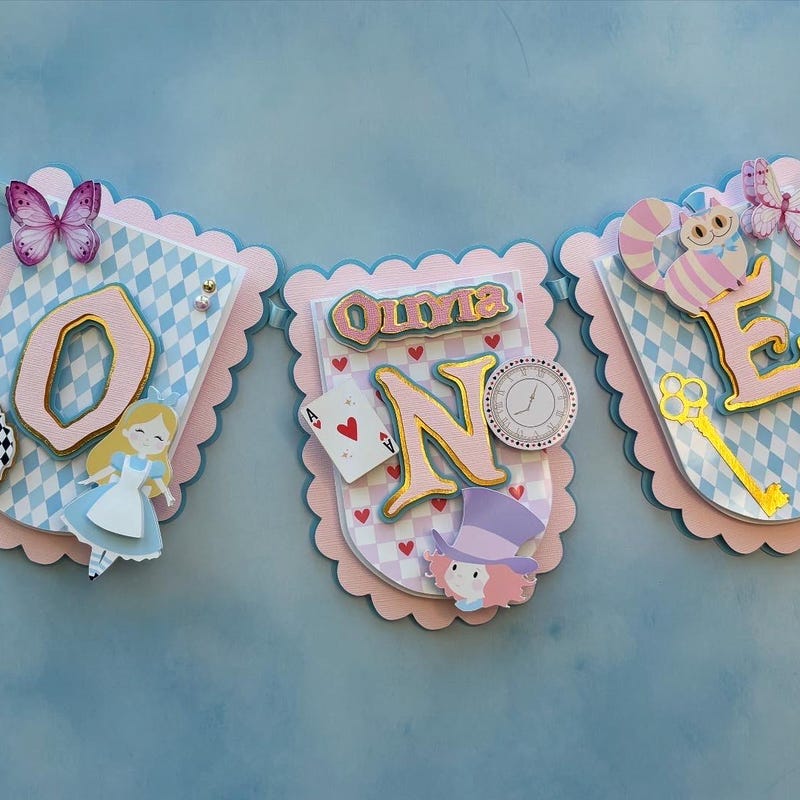 Wonderland Banner - Etsy