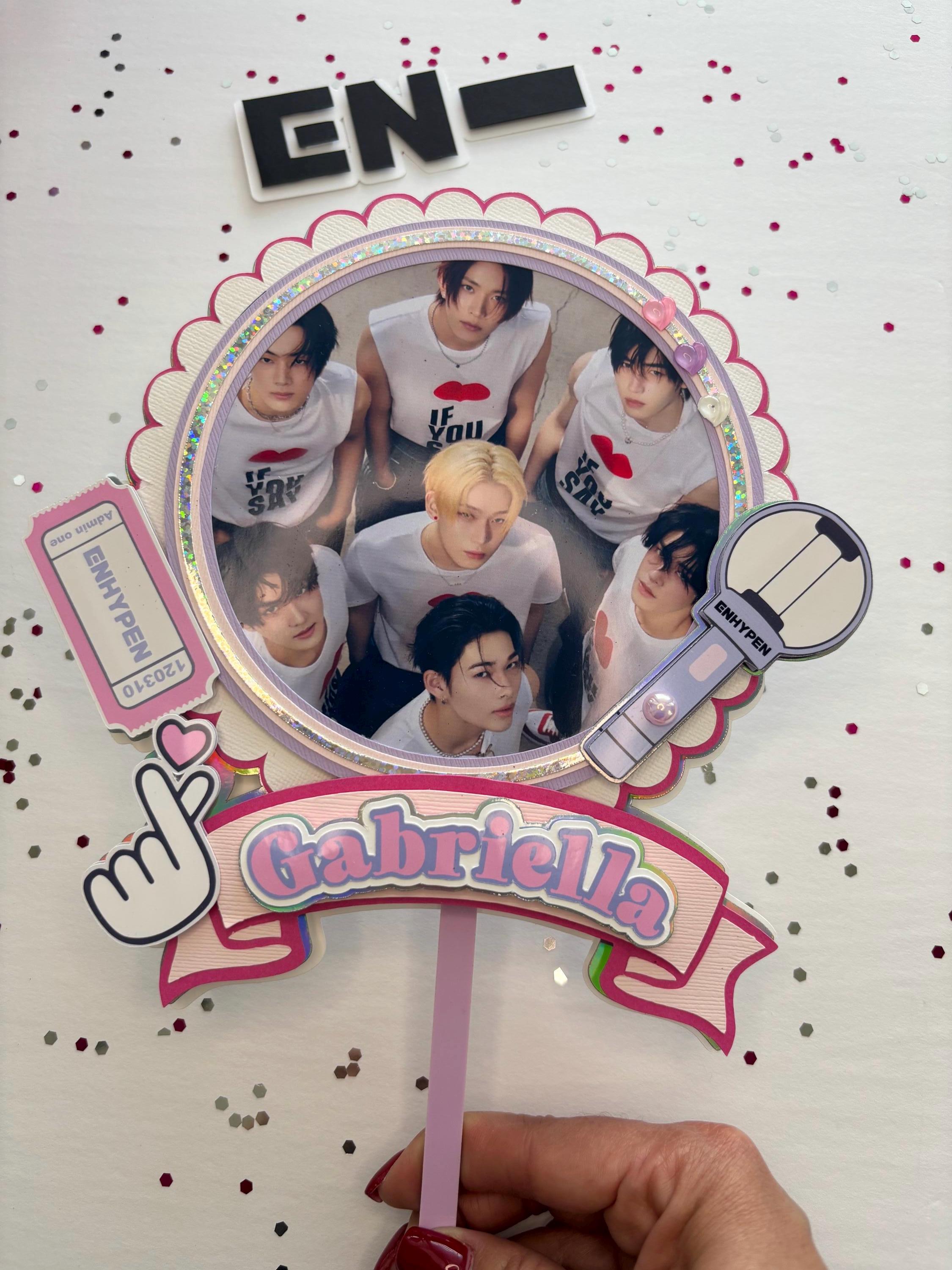 Enhypen Cake Topper/k-pop Cake Topper/enhypen Cake /korean Band Cake ...