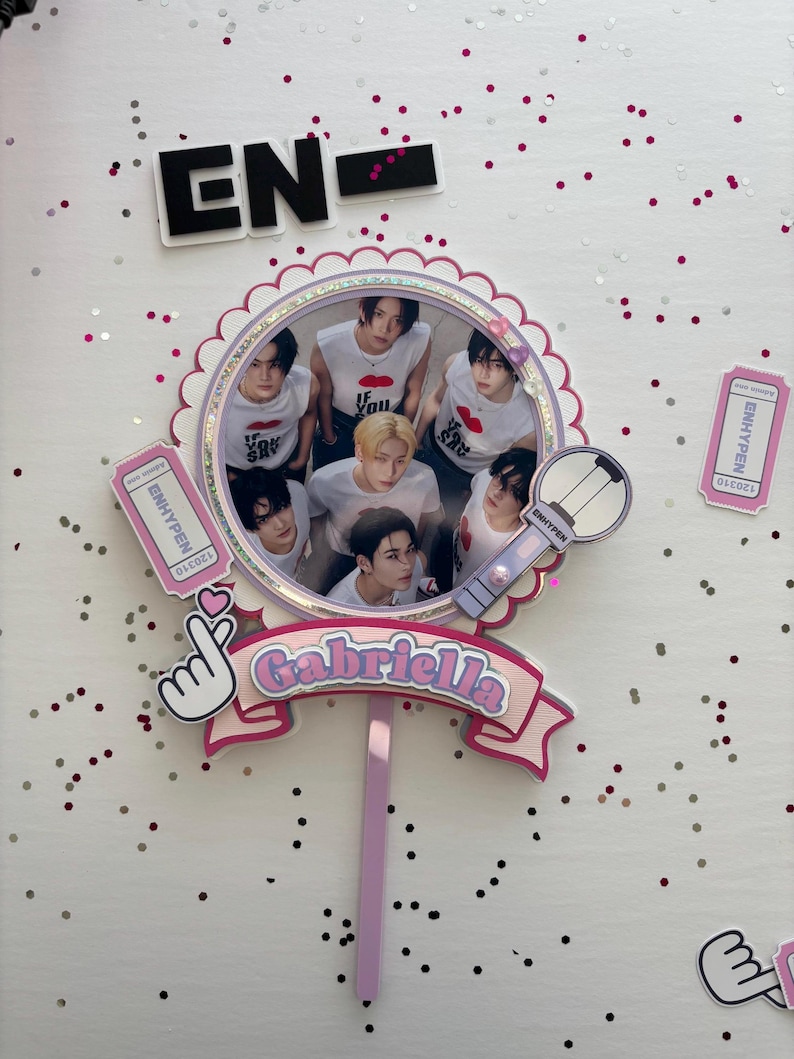 Enhypen Cake Topper/k-pop Cake Topper/enhypen Cake /korean Band Cake ...