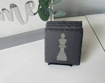 Chess Coaster - Etsy