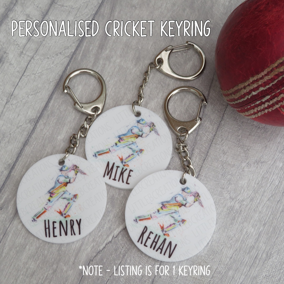 Cricket Keyring Stocking Filler For Men Cricket Gift - Etsy Österreich