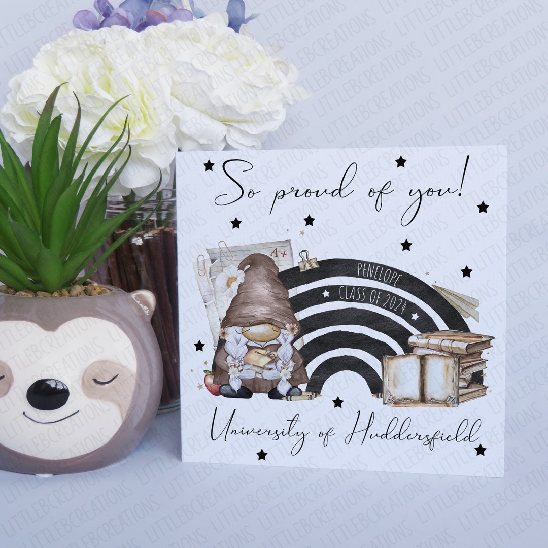 Graduation Card for Teacher, University Leaver, Card for Student ...