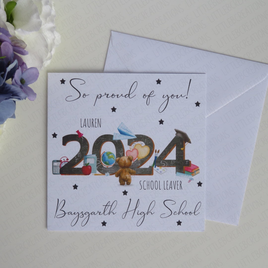 Class of 2024 School Leaver Card, Secondary School Leaver, Primary ...