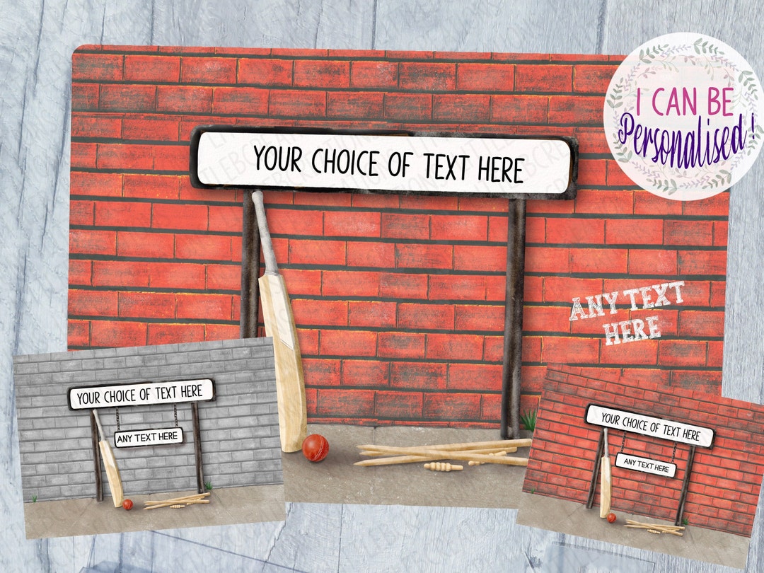 Cricket Gifts for Men, Personalised Sign, Cricket Lovers, Birthday Gift ...