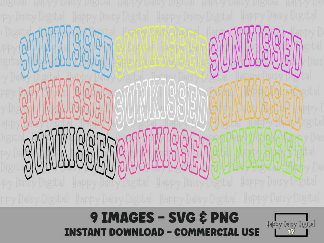 Sunkissed SVG, Sunkissed PNG, Summer Vibes PNG, Vacation Svg, Beach Svg ...