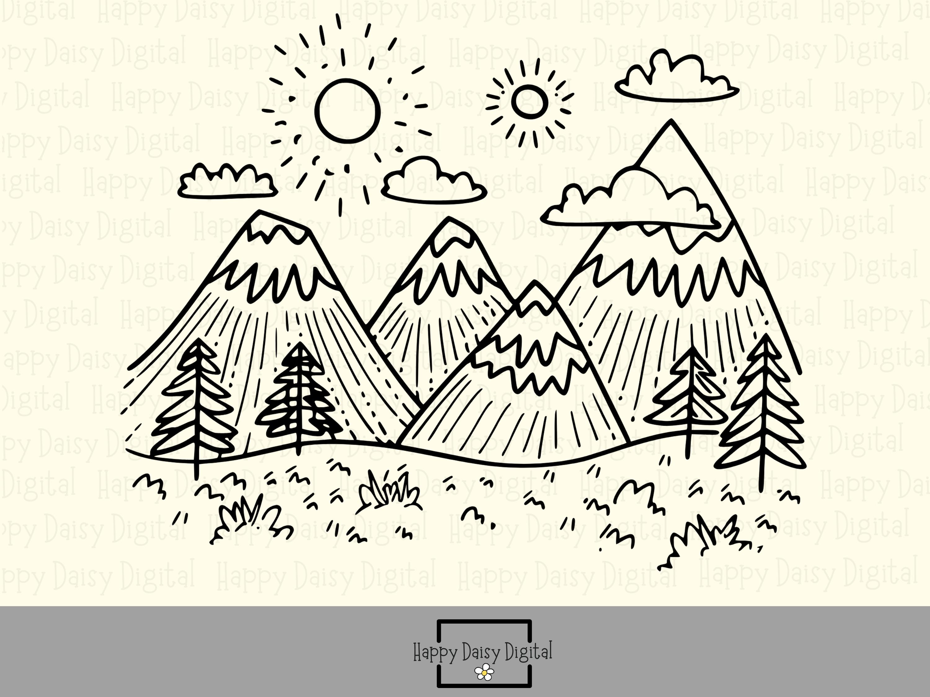 Mountain SVG, Mountain PNG, Mountain Clipart, Mountain Vector, Mountain ...