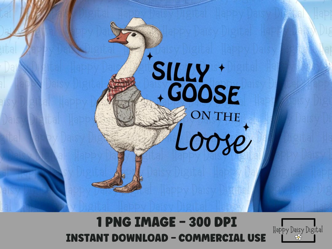 Silly Goose on the Loose PNG, Goose PNG, Silly Goose PNG, Funny Goose ...
