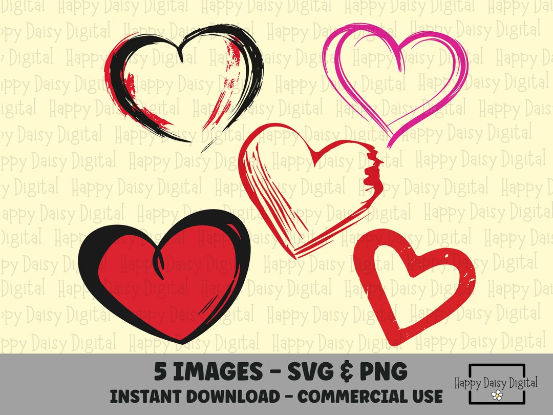 Heart SVG Bundle, Heart Design SVG, Heart Pattern SVG, Heart Outline ...
