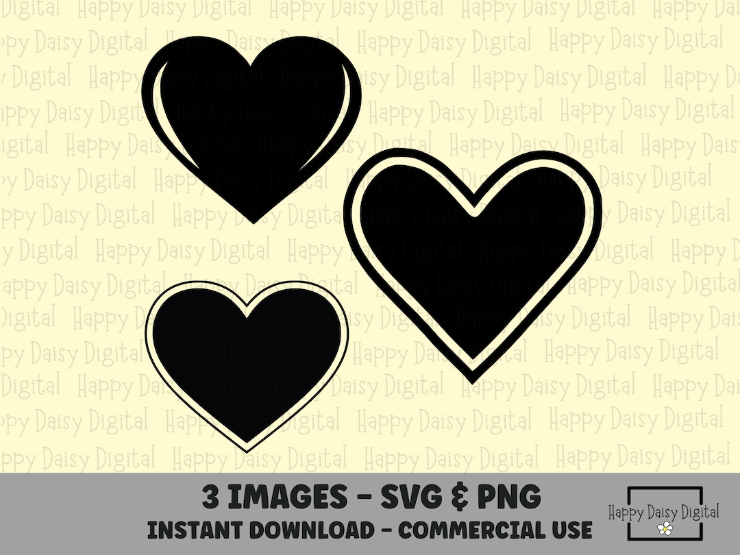 Heart SVG Bundle, Heart Design SVG, Heart Pattern SVG, Heart Outline ...