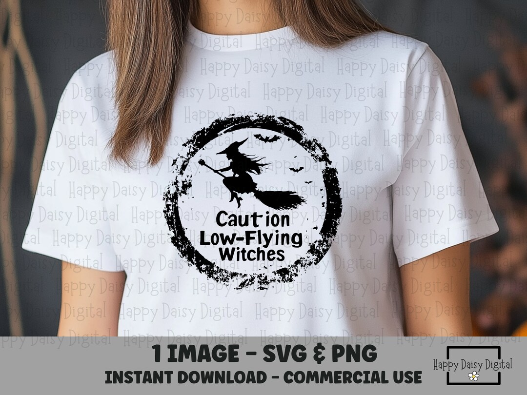 Caution Low Flying Witches, Witch Clip Art, Witch Clipart, Witch ...
