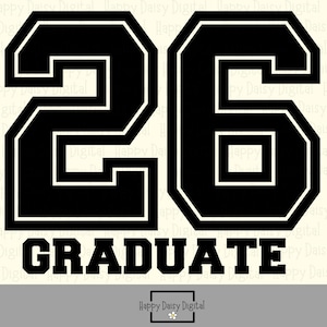 Senior 2026 Svg, Graduation Svg, Class of 2026 Svg, Senior Class 2026 ...