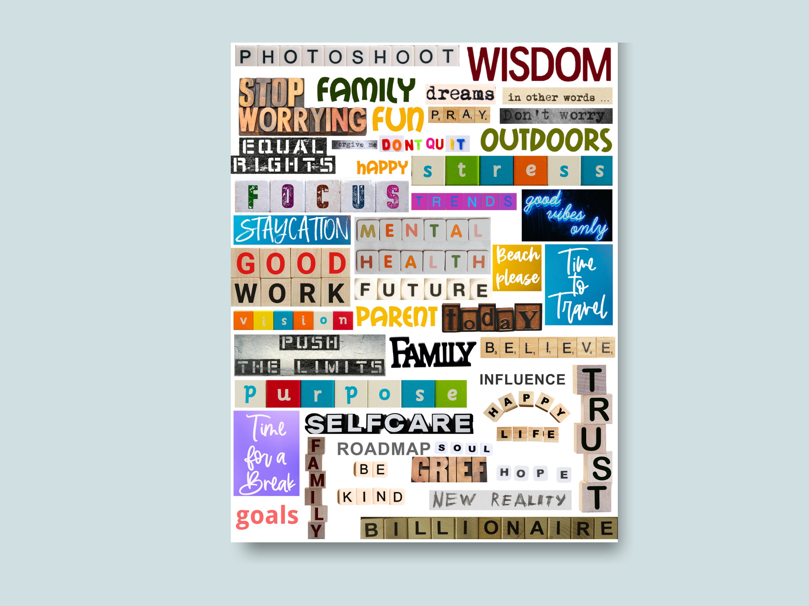 2024 Vision Board Kit Ultimate Vision Board Vision Board Bundle Dream ...