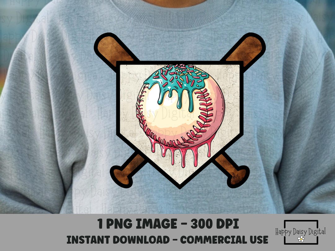Baseball Drip PNG, Baseball PNG, Softball PNG, Ice Cream Drip, Drip Png ...
