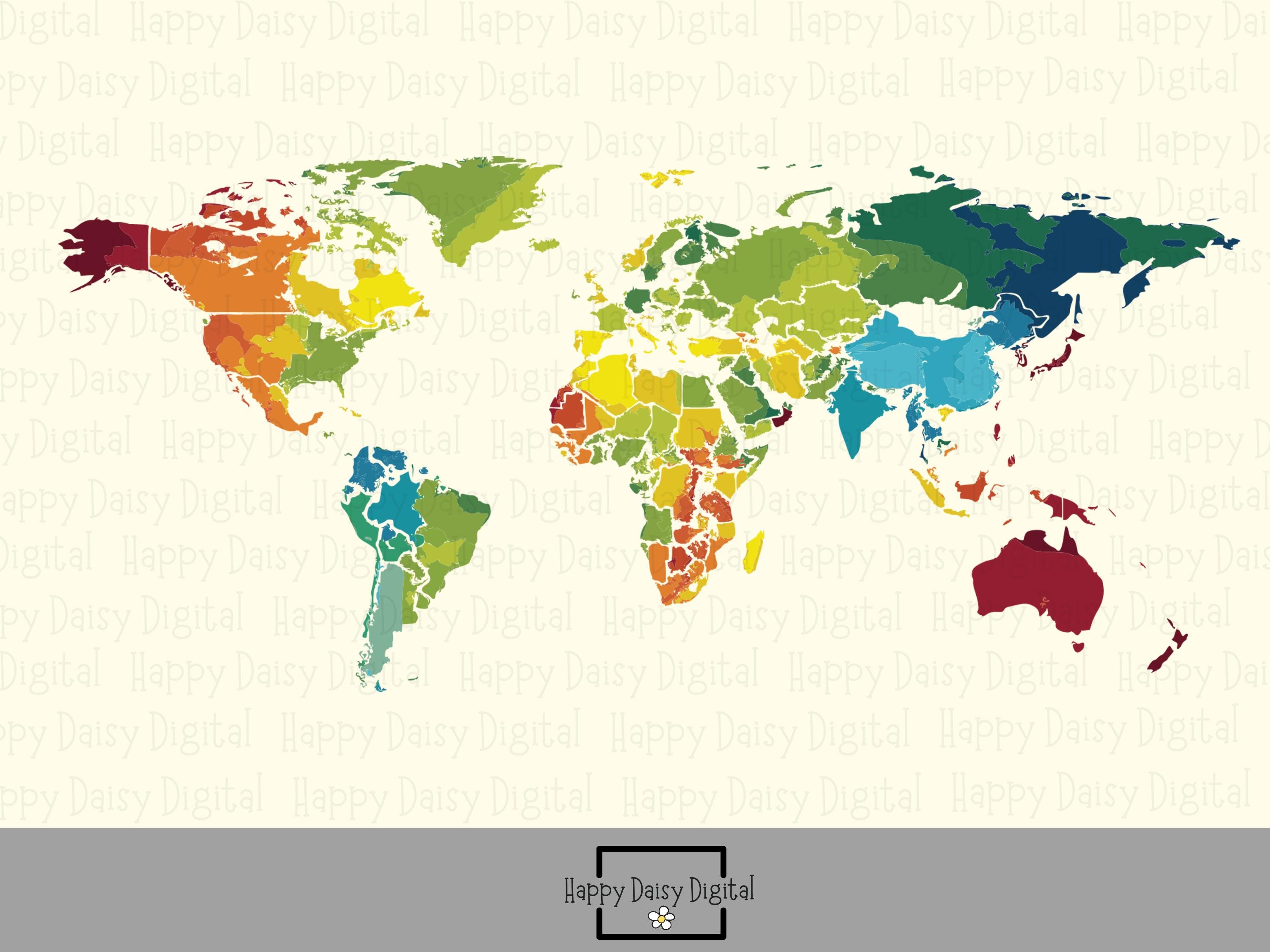 World Map SVG, World Map PNG, World Map Clipart, World SVG, World Png ...