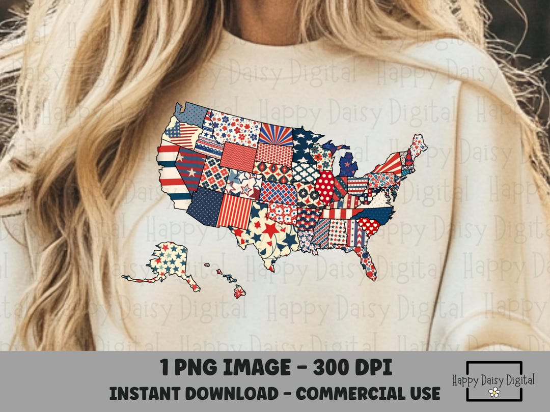 USA Map PNG, Patchwork PNG, Usa States, Patriotic Mama, America ...
