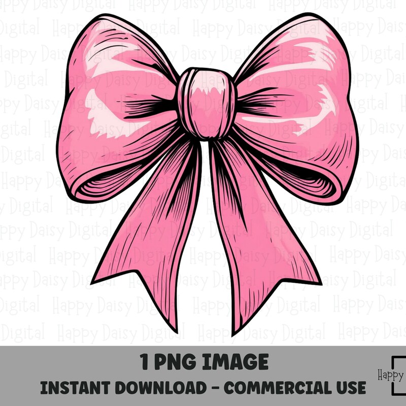 Coquette Pink Bow - Etsy