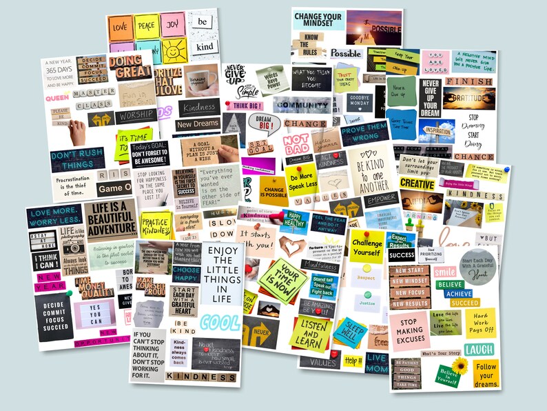 2024 Vision Board Kit Ultimate Vision Board Vision Board Bundle Dream ...