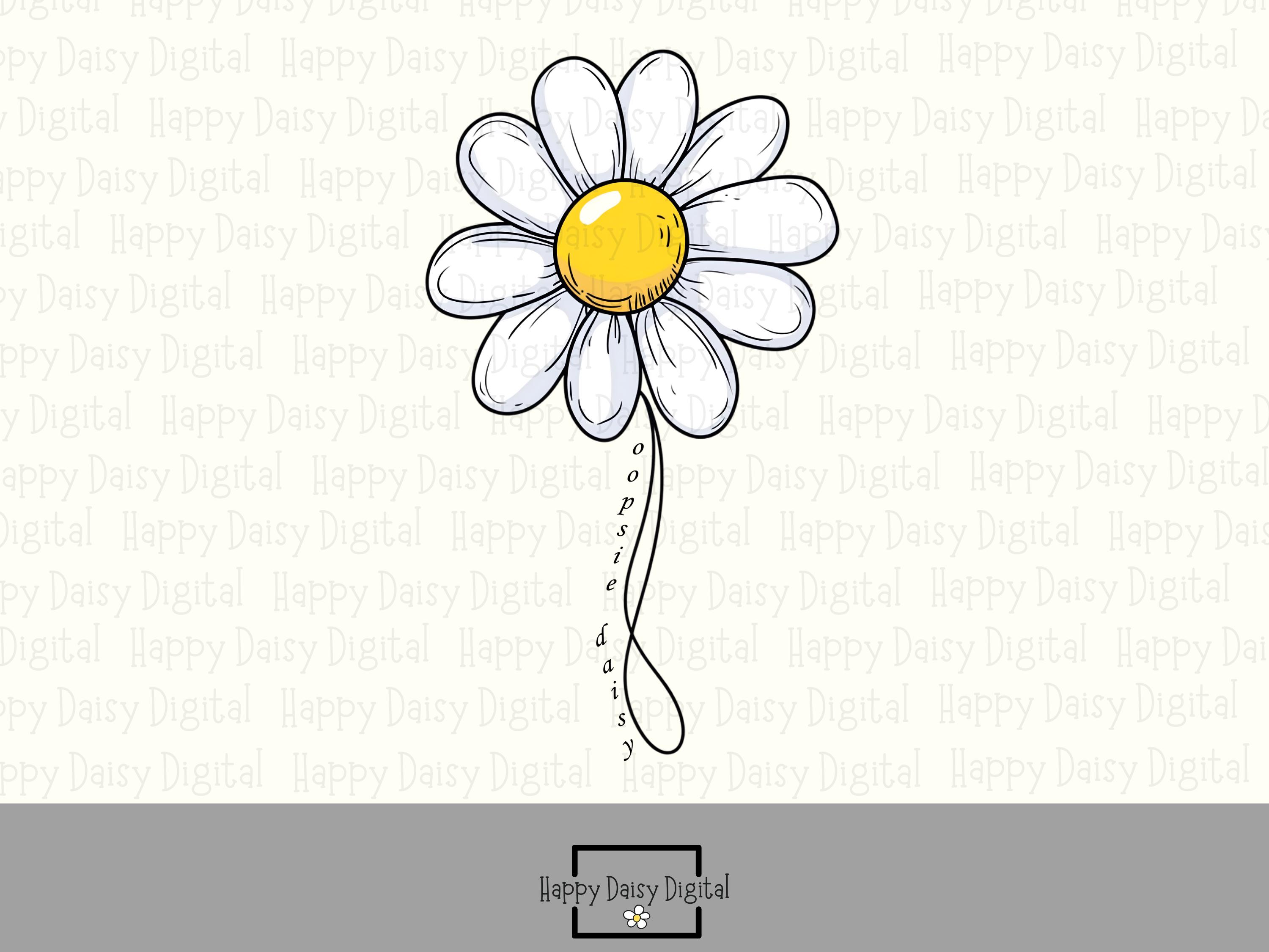 Oopsie Daisy Png, Daisy PNG, Daisies PNG, Daisy Clipart, Cute Daisy Png ...