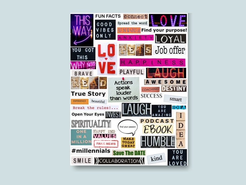 2024 Vision Board Kit Ultimate Vision Board Vision Board Bundle Dream ...