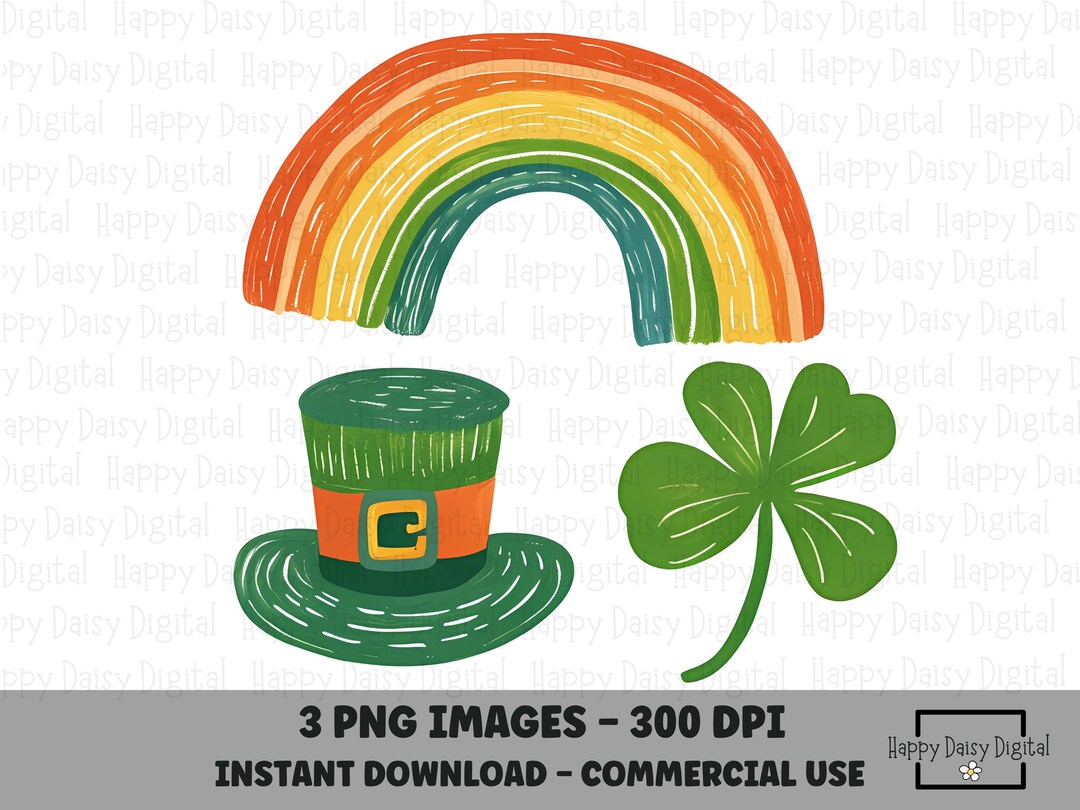 Saint Patricks Day Rainbow PNG, St Patricks Day PNG, St Patricks Day ...