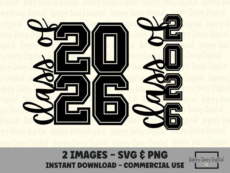 Senior 2026 Svg, Graduation Svg, Class of 2026 Svg, Senior Class 2026 ...