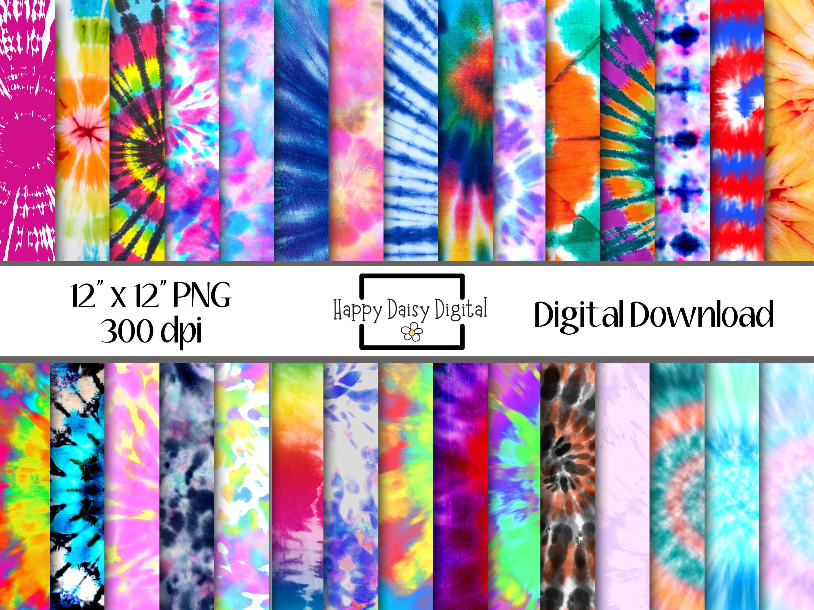 Tie Dye Digital Paper Digital Background Scrapbook Paper - Etsy