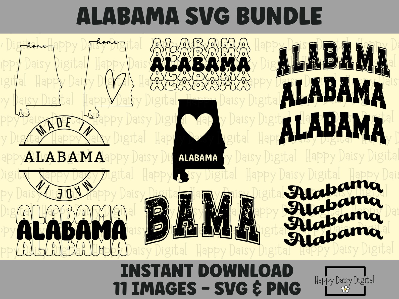 Alabama SVG, Alabama PNG, Alabama Clipart, Bama SVG, Bama Png, Bama ...