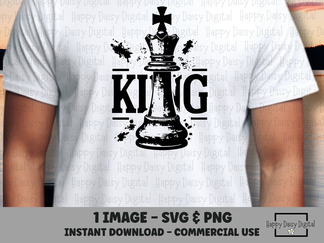 King SVG, King Png, Chess SVG, Chess Png, Chess Piece SVG, Chess Piece ...