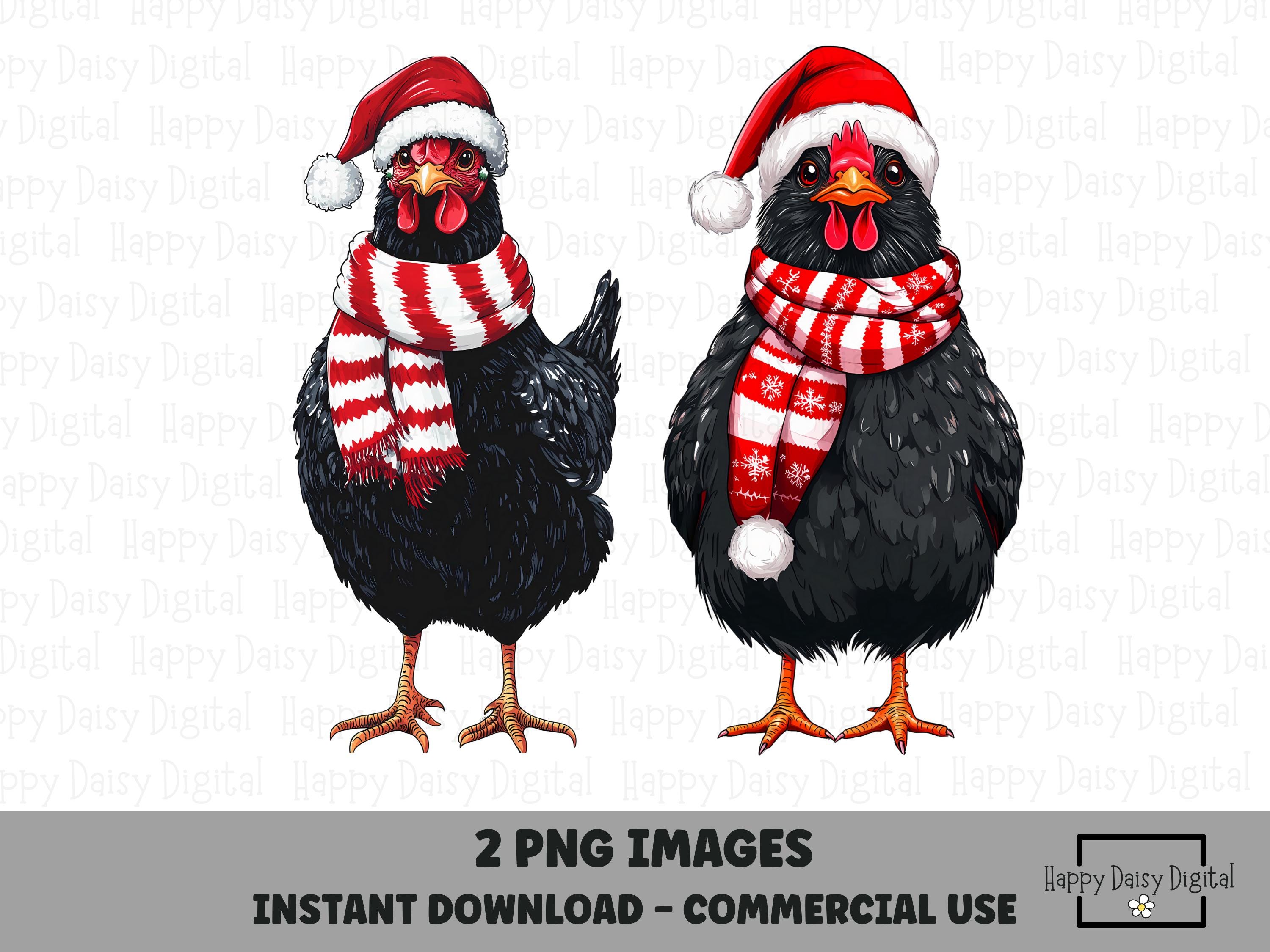 Christmas Chicken PNG, Chicken PNG, Chicken Clipart, Christmas Clip Art ...