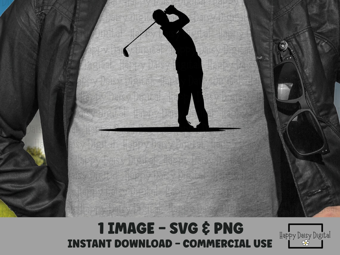 Golfer SVG, Golfer PNG, Golfer Clipart, SVG File for Golf, Golf Tshirt ...