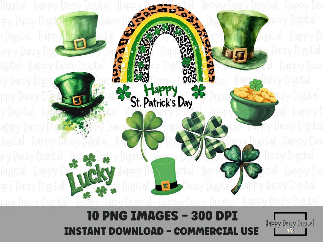 Saint Patricks Day Rainbow PNG, St Patricks Day PNG, St Patricks Day ...
