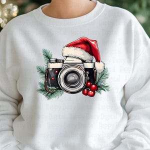 Christmas Camera PNG Photography Shirt Design Photographer Gift ...