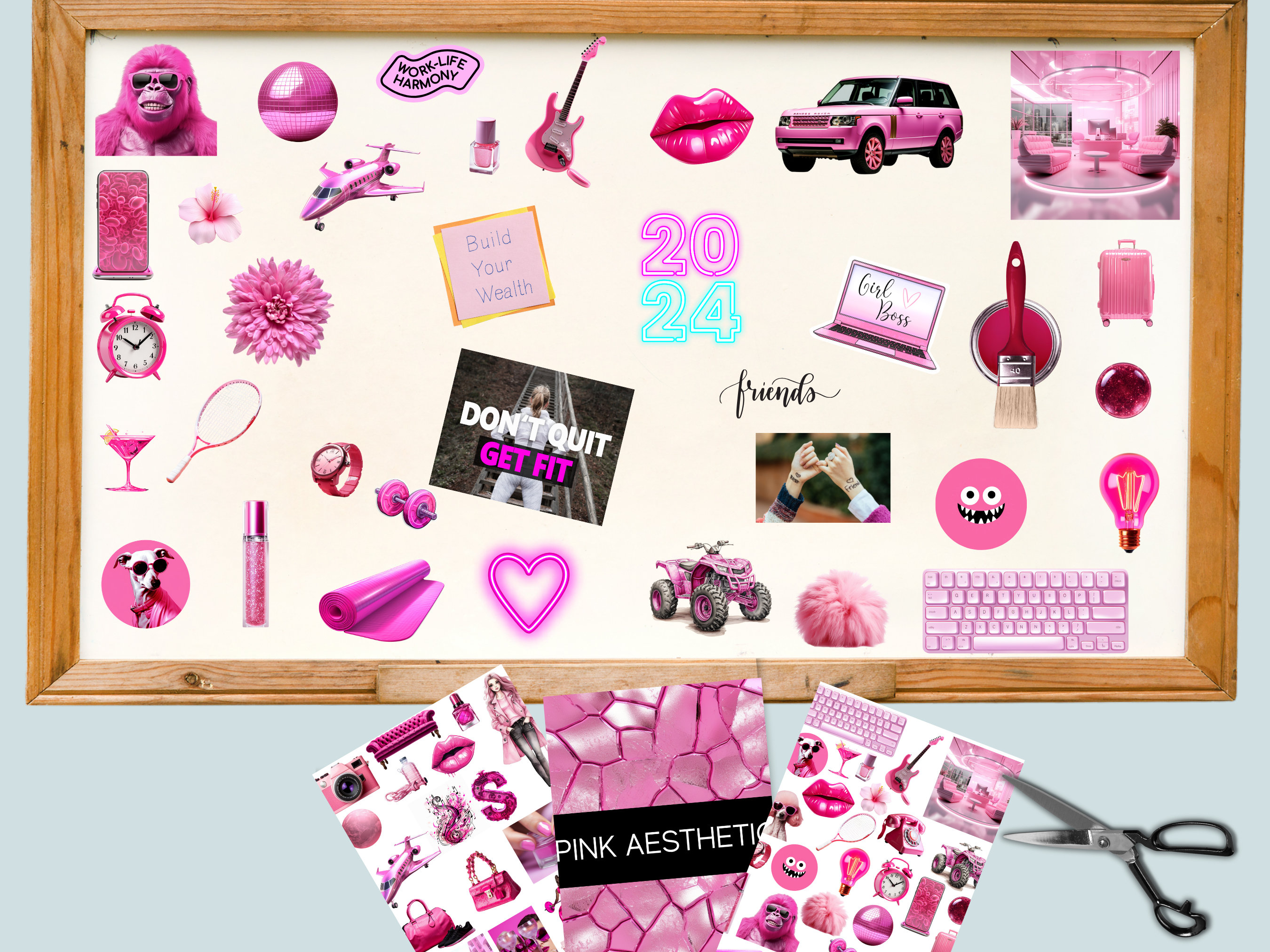 2024 Vision Board Kit Ultimate Vision Board Vision Board Bundle Dream ...