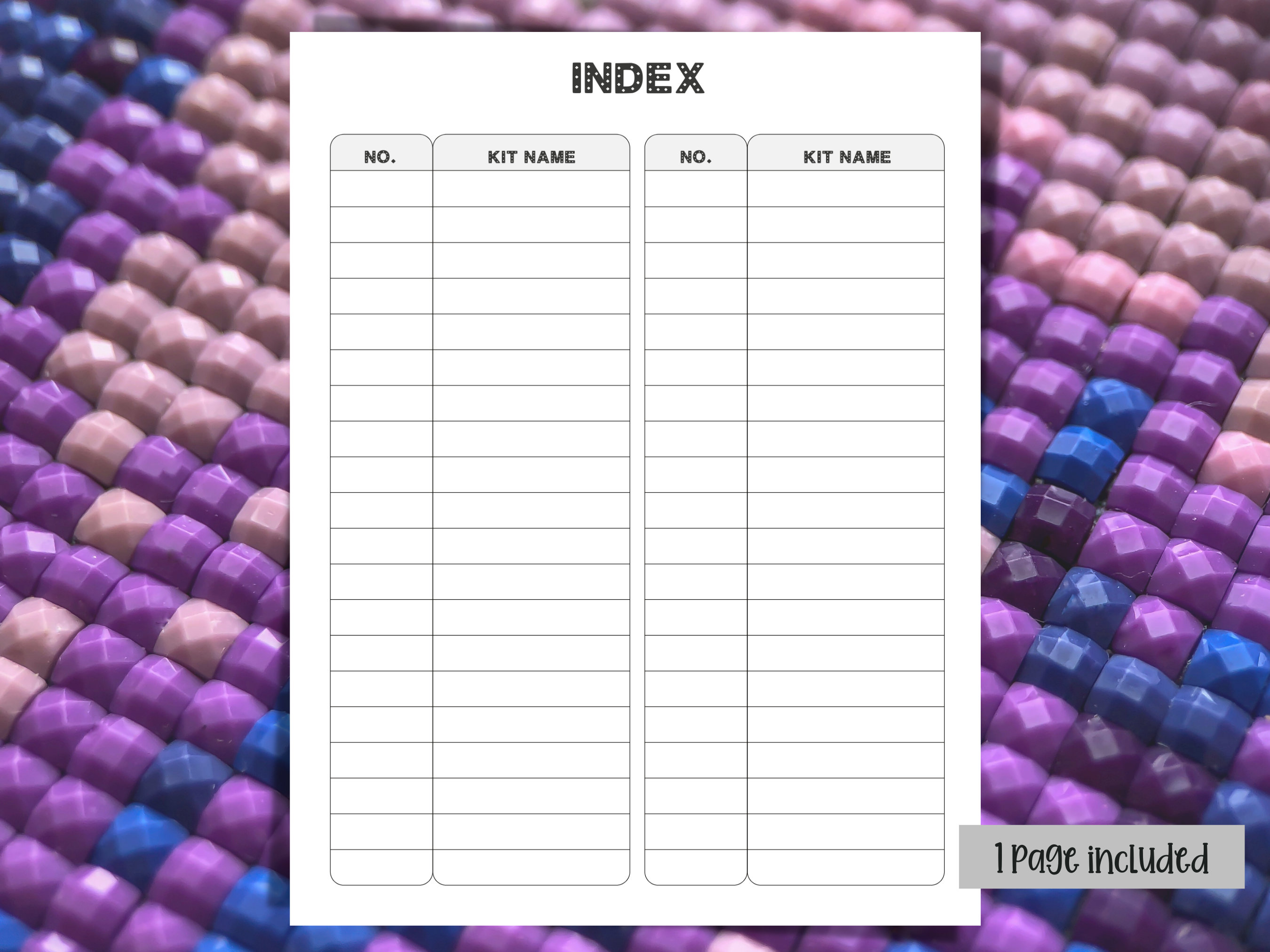 Diamond Painting, Printable Digital Diamond Painting Log Book, Diamond ...