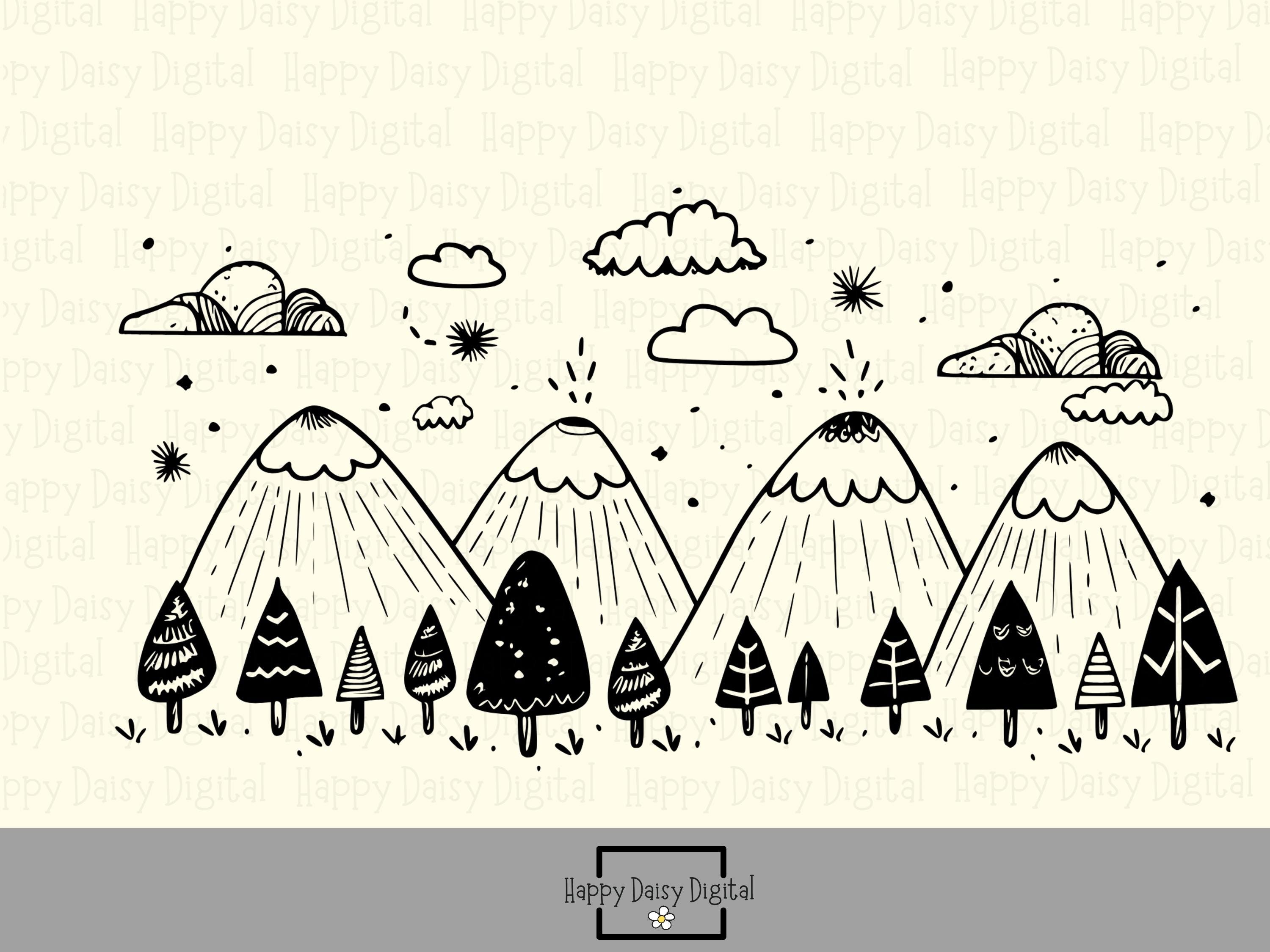 Mountain SVG, Mountain PNG, Mountain Clipart, Mountain Vector, Mountain ...