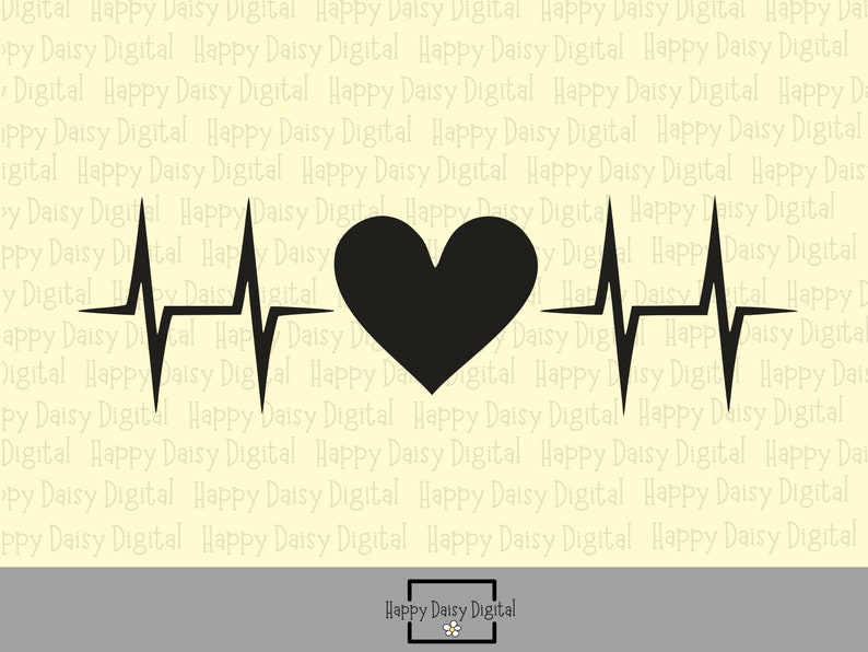 Heartbeat SVG, Heart Beat SVG, Heartbeat Line SVG, Simple Heart Svg ...