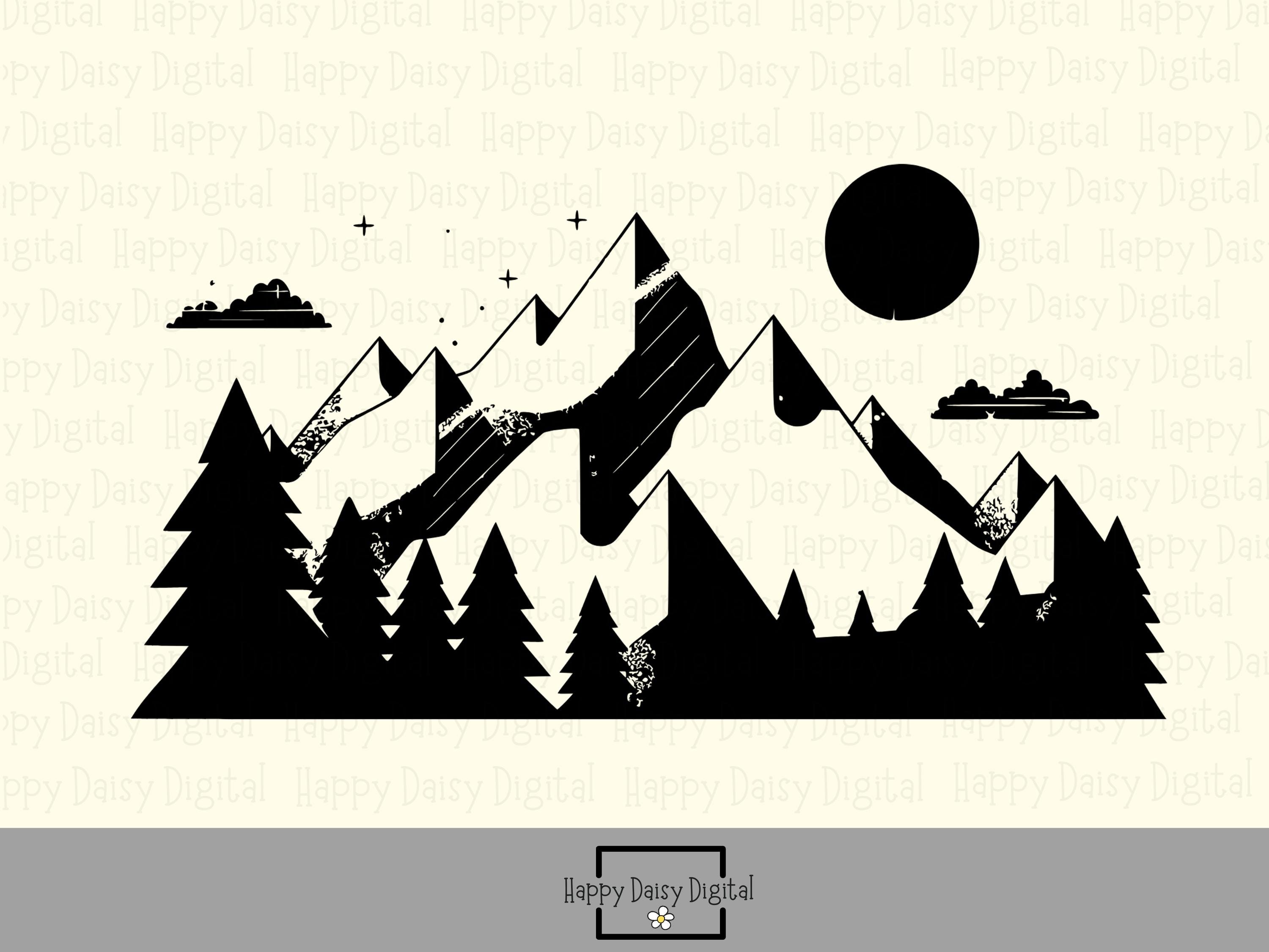 Mountain SVG, Mountain PNG, Mountain Clipart, Mountain Vector, Mountain ...