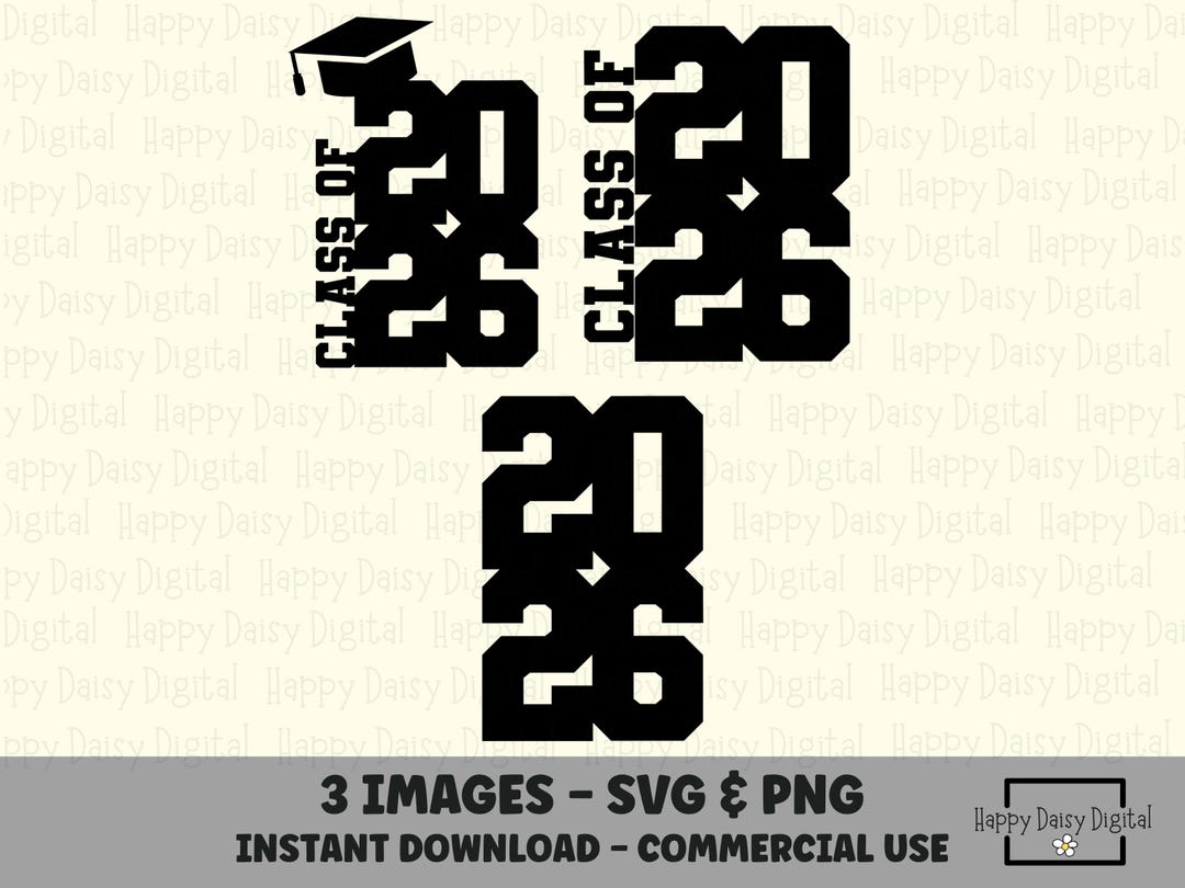 Senior 2026 Svg, Graduation Svg, Class of 2026 Svg, Senior Class 2026 ...